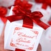 Wedding Bonbonniere Favor Box With Silver Bow White Candy Box With ...