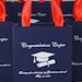 20 Graduation Celebration Bags With Satin Ribbon Handles and Custom ...