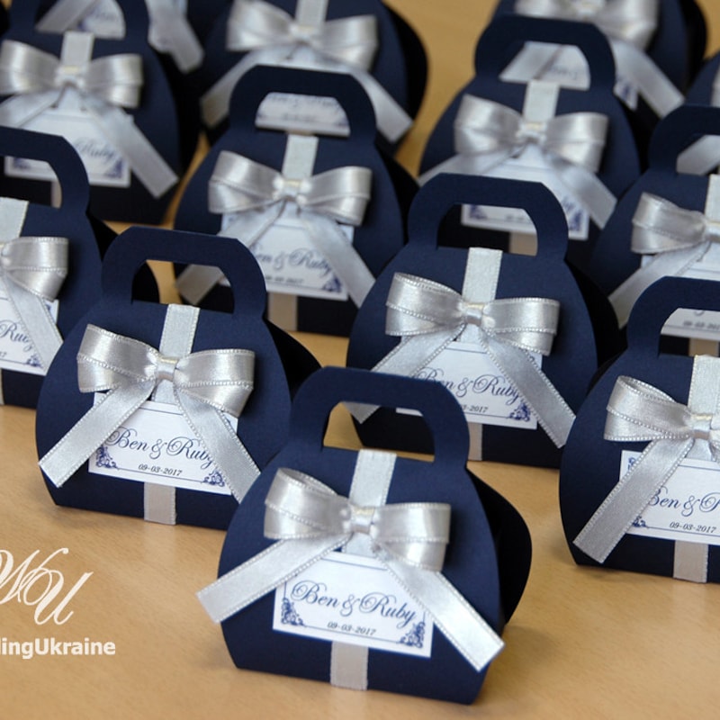 Navy and Silver - Etsy