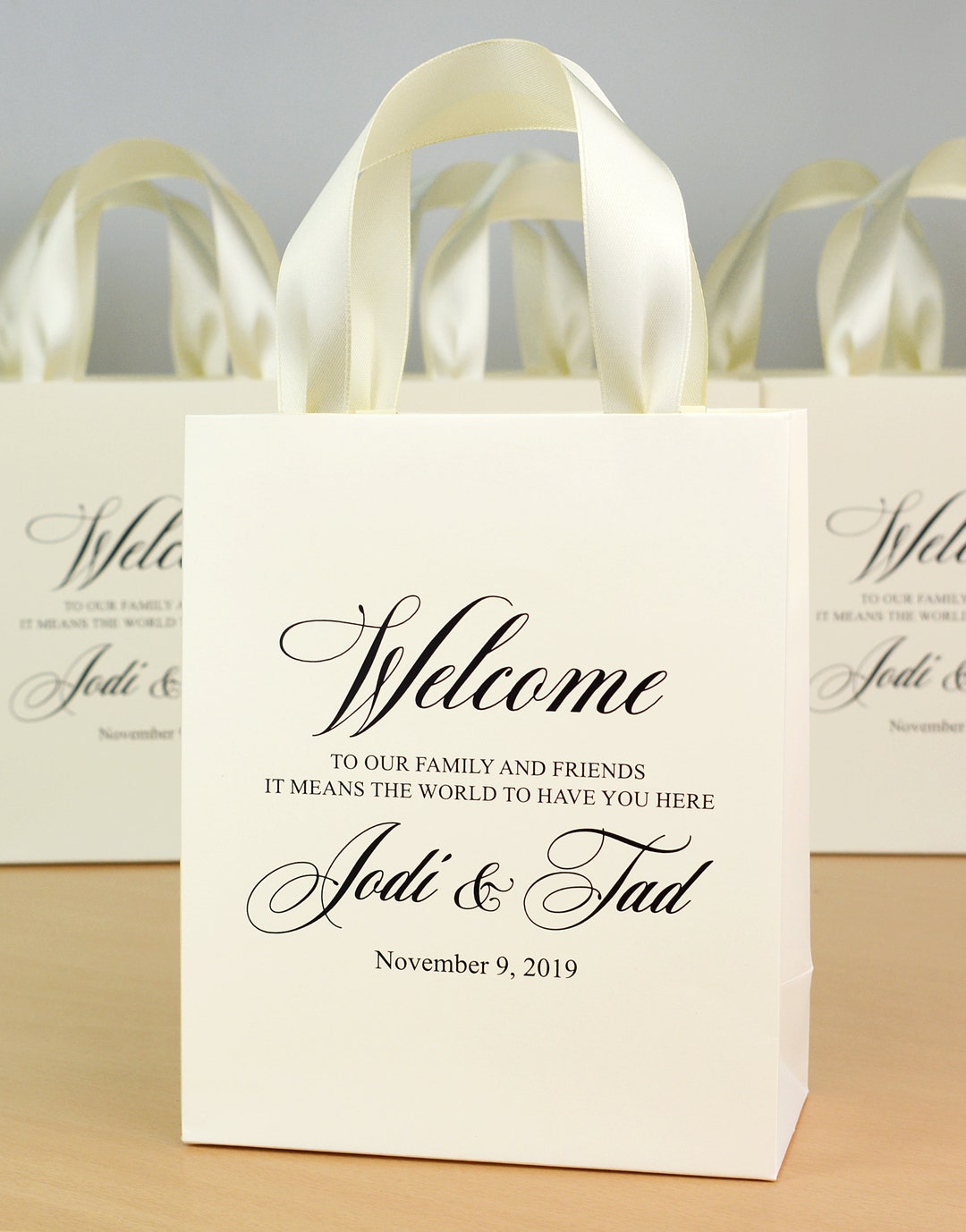 25 Wedding Welcome Bags for Wedding Favor for Guests, Elegant ...