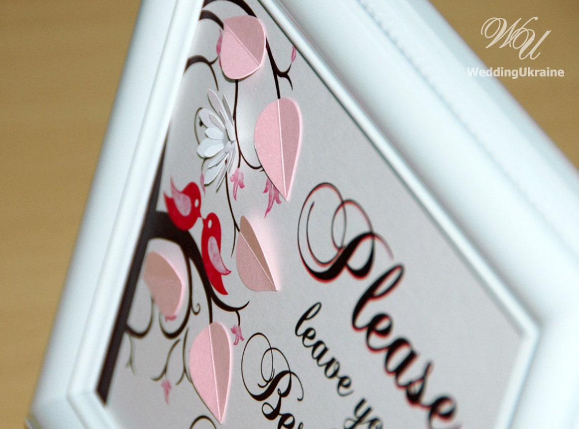 Custom Wedding Sign Card Wedding Sign Guest Book wedding - Etsy