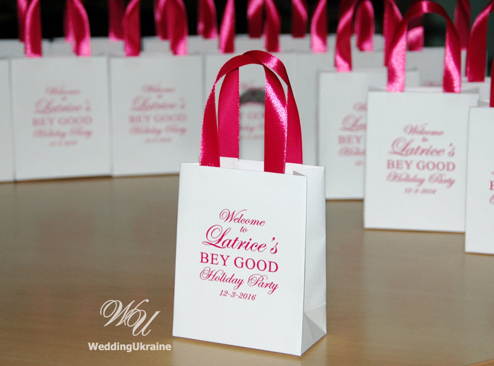Personalized Holiday Gift Bags – Elegant Party Welcome Favors - Etsy