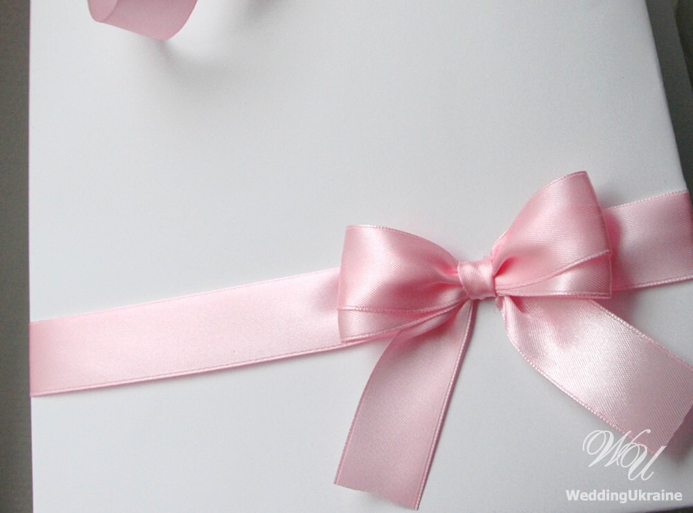 Chic Paper Bag with satin ribbon handles bow and tissue paper | Etsy