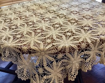 Crochet tablecloth | Etsy