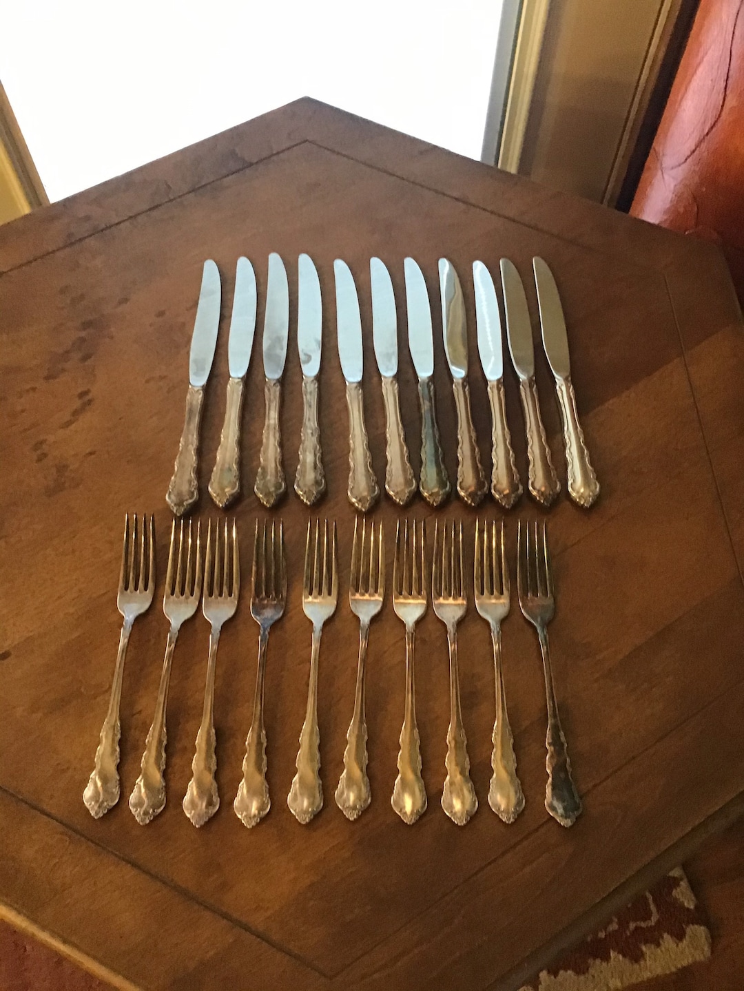 Reed & Barton Dresden Rose Knives and Dinner Forks, Reed and Barton ...