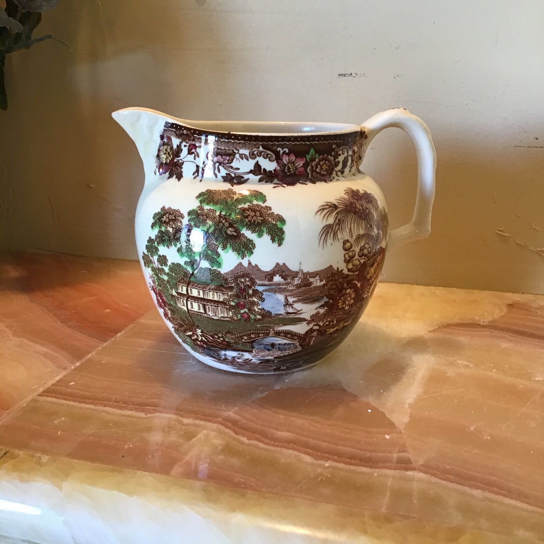 Royal Staffordshire Pitcher, Clarice Cliff "tonquin", Multi Colored ...