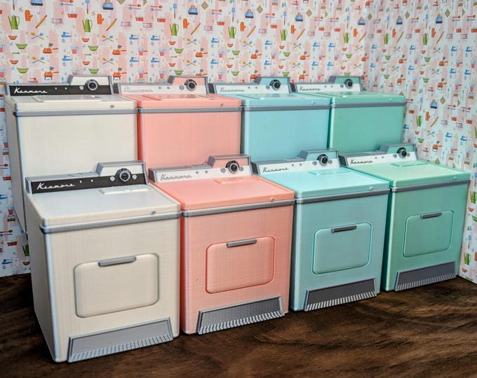 1957 Lady Kenmore Miniature Washer & Dryer: Retro Dollhouse Kitchen - Etsy