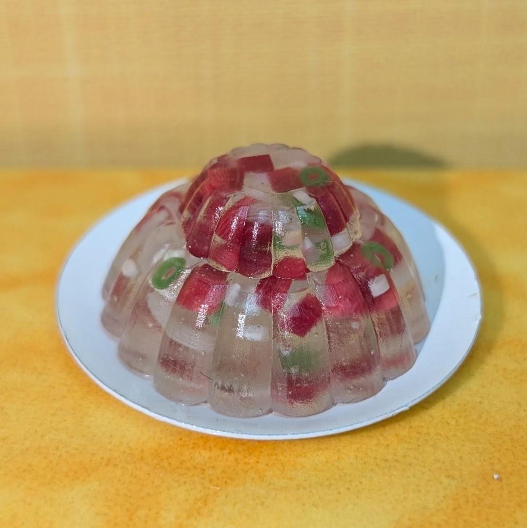 1:12 Scale Ahi Tuna Poke Aspic Mold Dollhouse Miniature Mid Century ...
