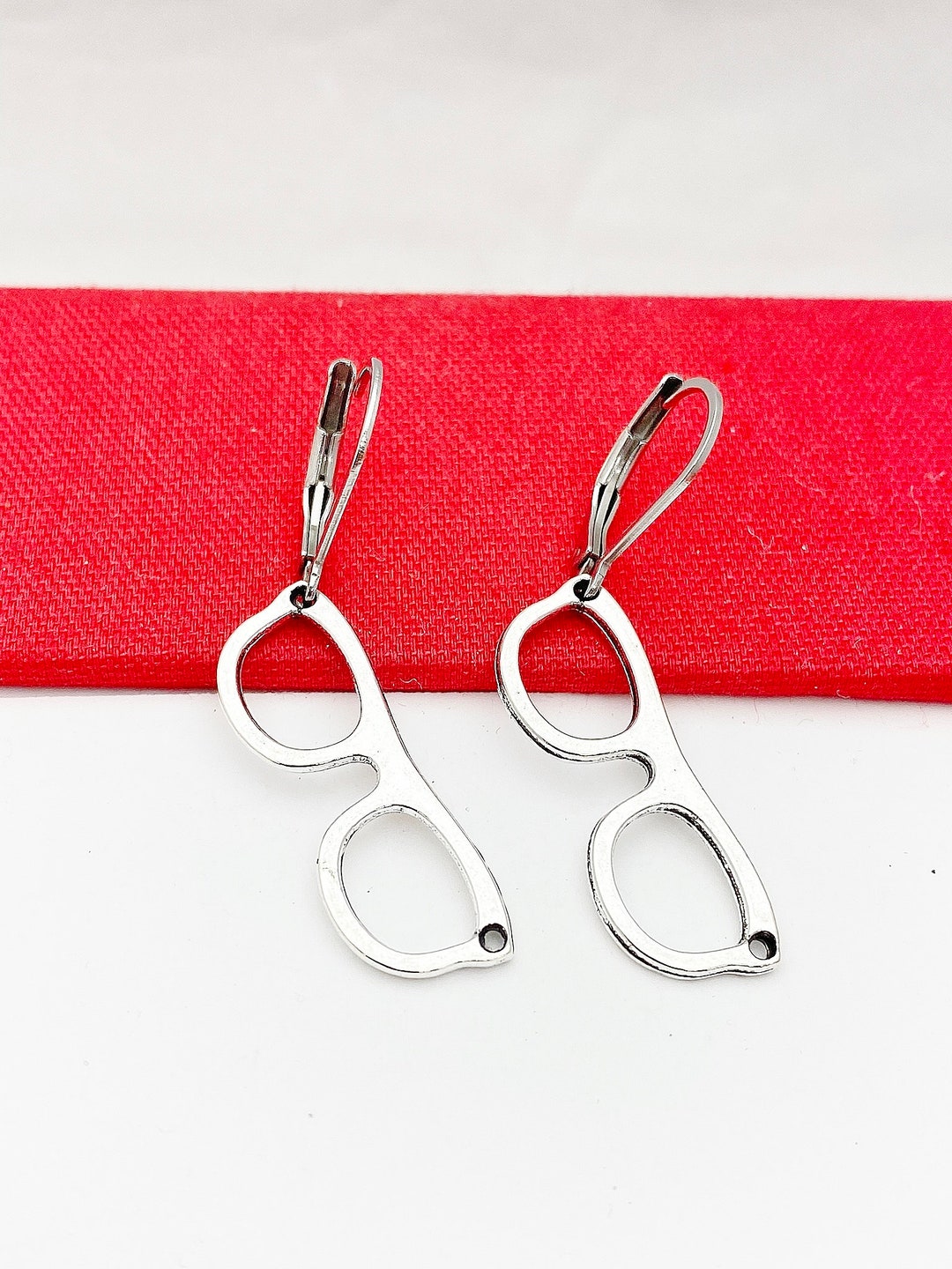 Eyeglasses Earrings, Eye Doctor Nurse Gift, Silver Earrings ...