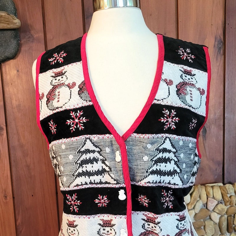 Snowman Vest - Etsy