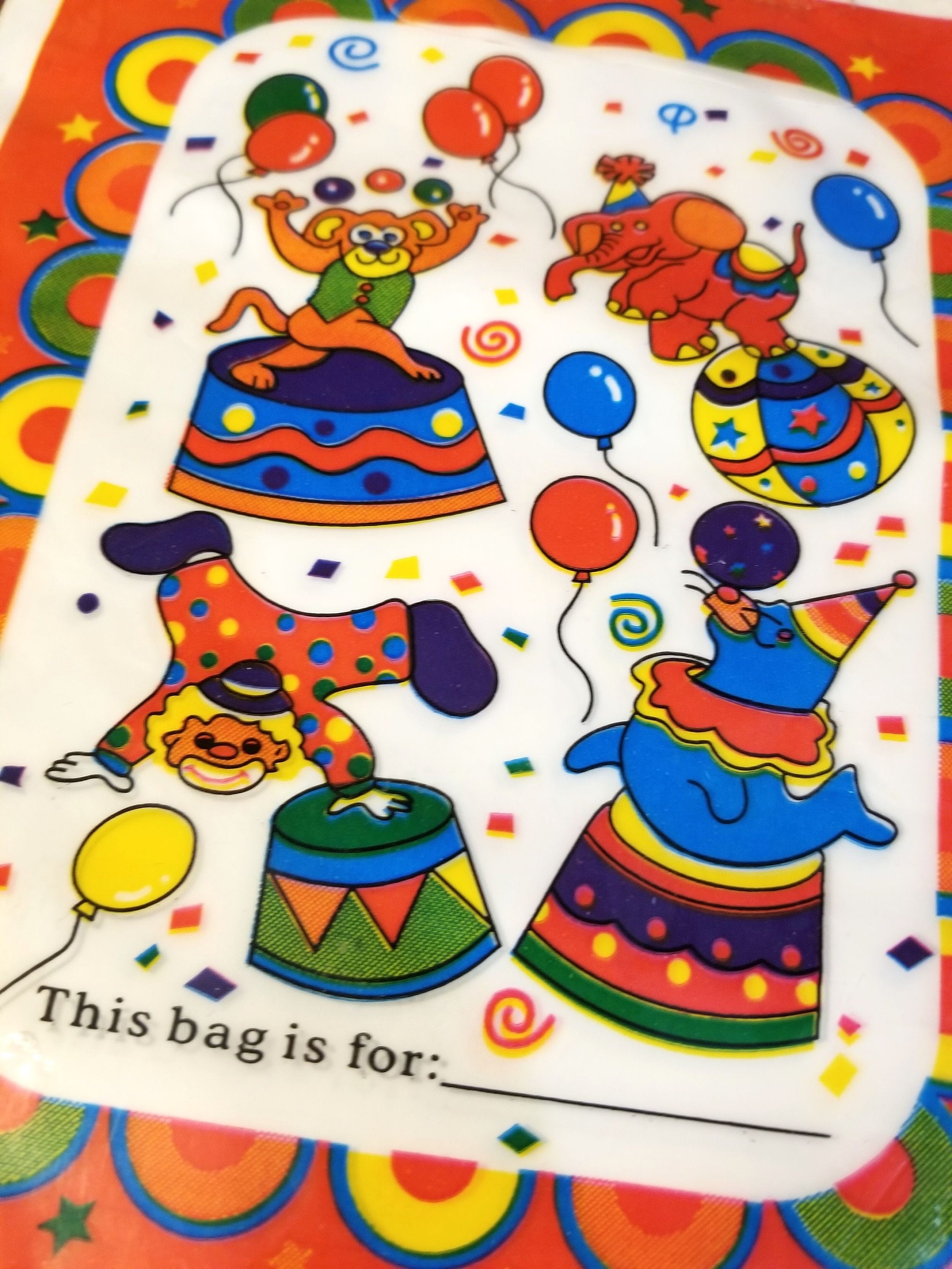 Vintage, New in Package Clown Loot Bags Party Favors 10 Pc - Etsy