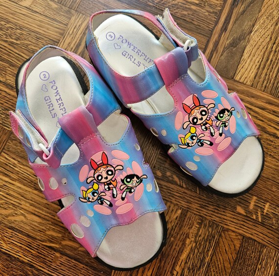 The Powerpuff Girls Pink and Blue Cotton Candy Sandal… - Gem