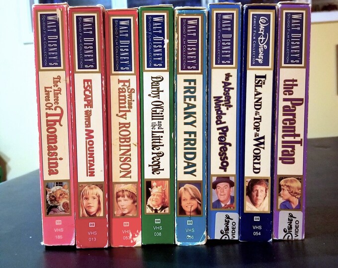 Lot of 8 Walt Disney Studio Film Collection VHS Tapes, Tested - Etsy