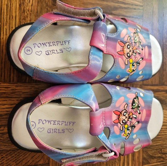 The Powerpuff Girls Pink and Blue Cotton Candy Sandal… - Gem