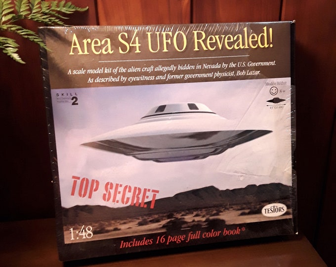 Testors 1/48 Area S4 UFO Revealed Model Kit as Described by Bob Lazar ...