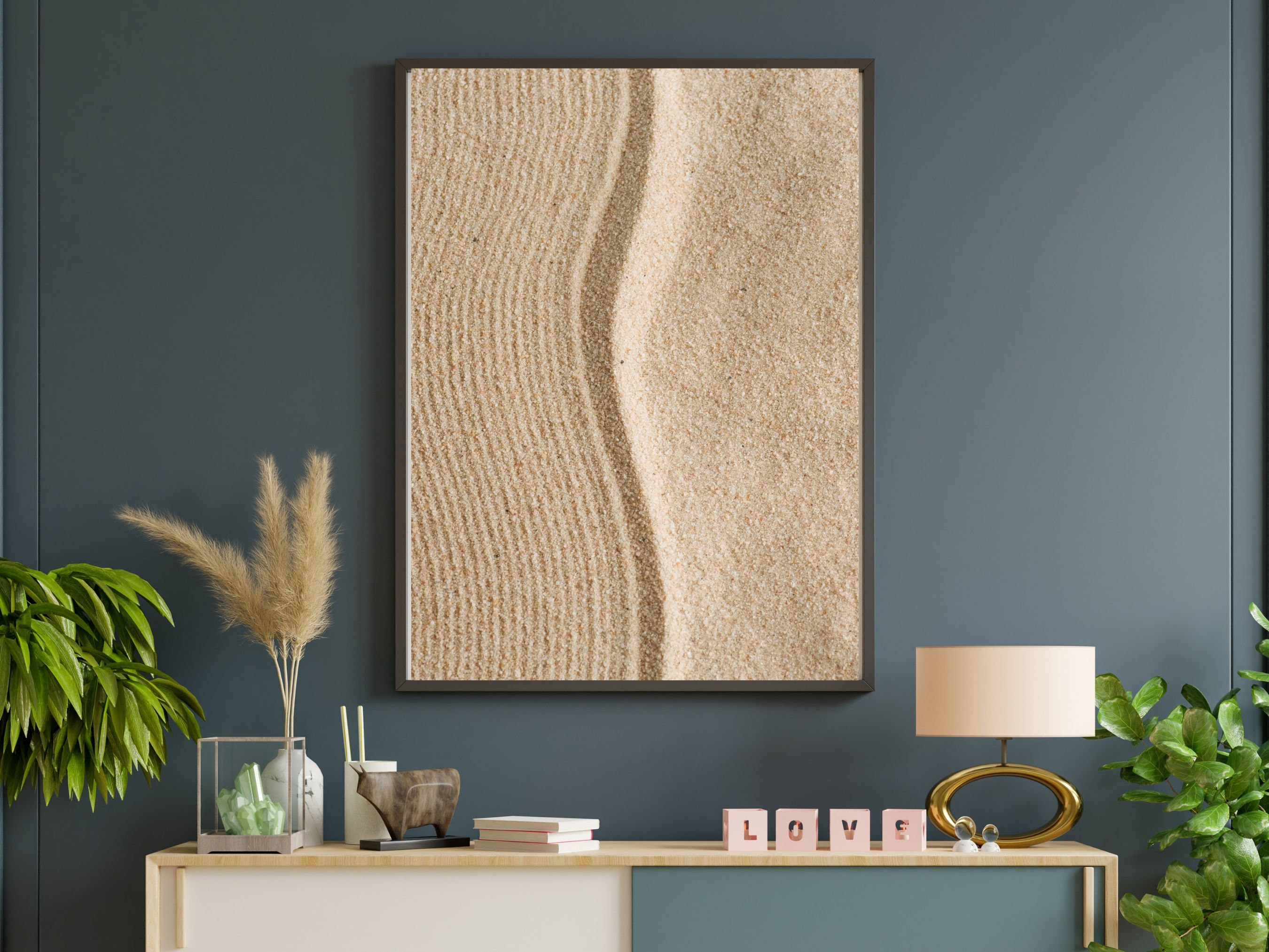 Textured Sand Wall Art, Brown Sand Digital Print, Beige Sand Art, Beach ...