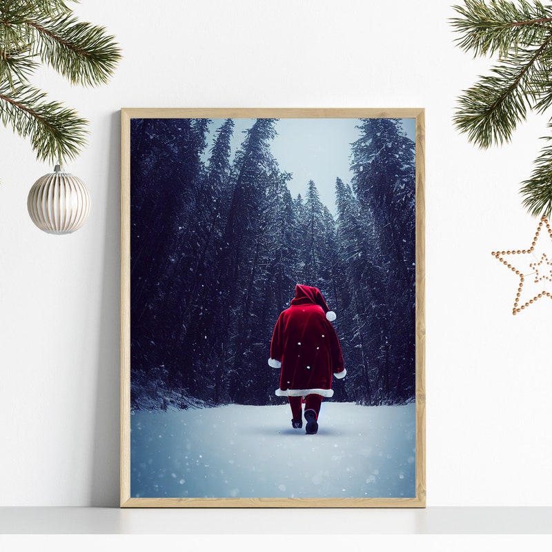 Santa Art Print - Etsy