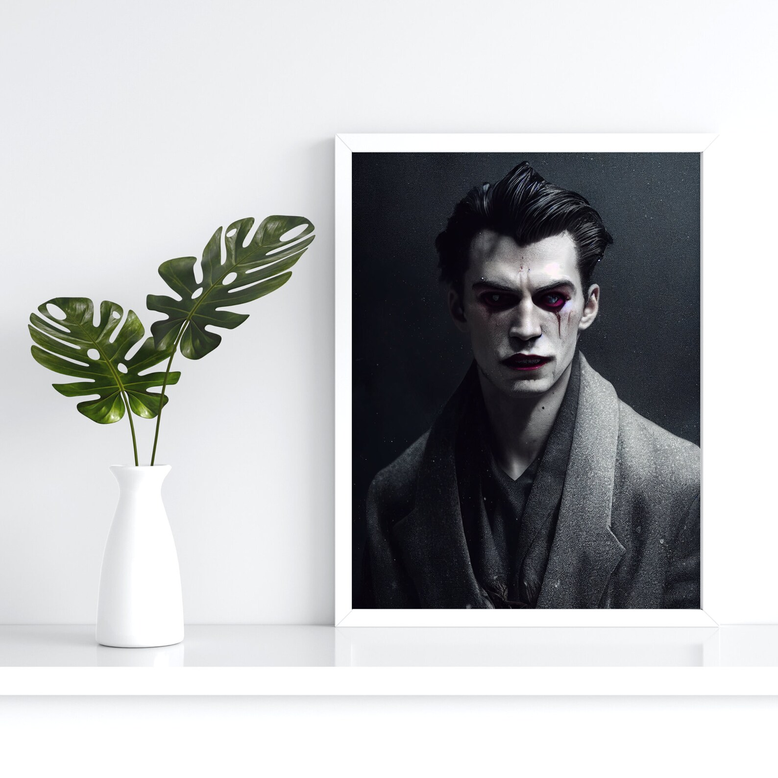 Surreal Halloween Vampire Fine Art Print Vintage Halloween Ai - Etsy