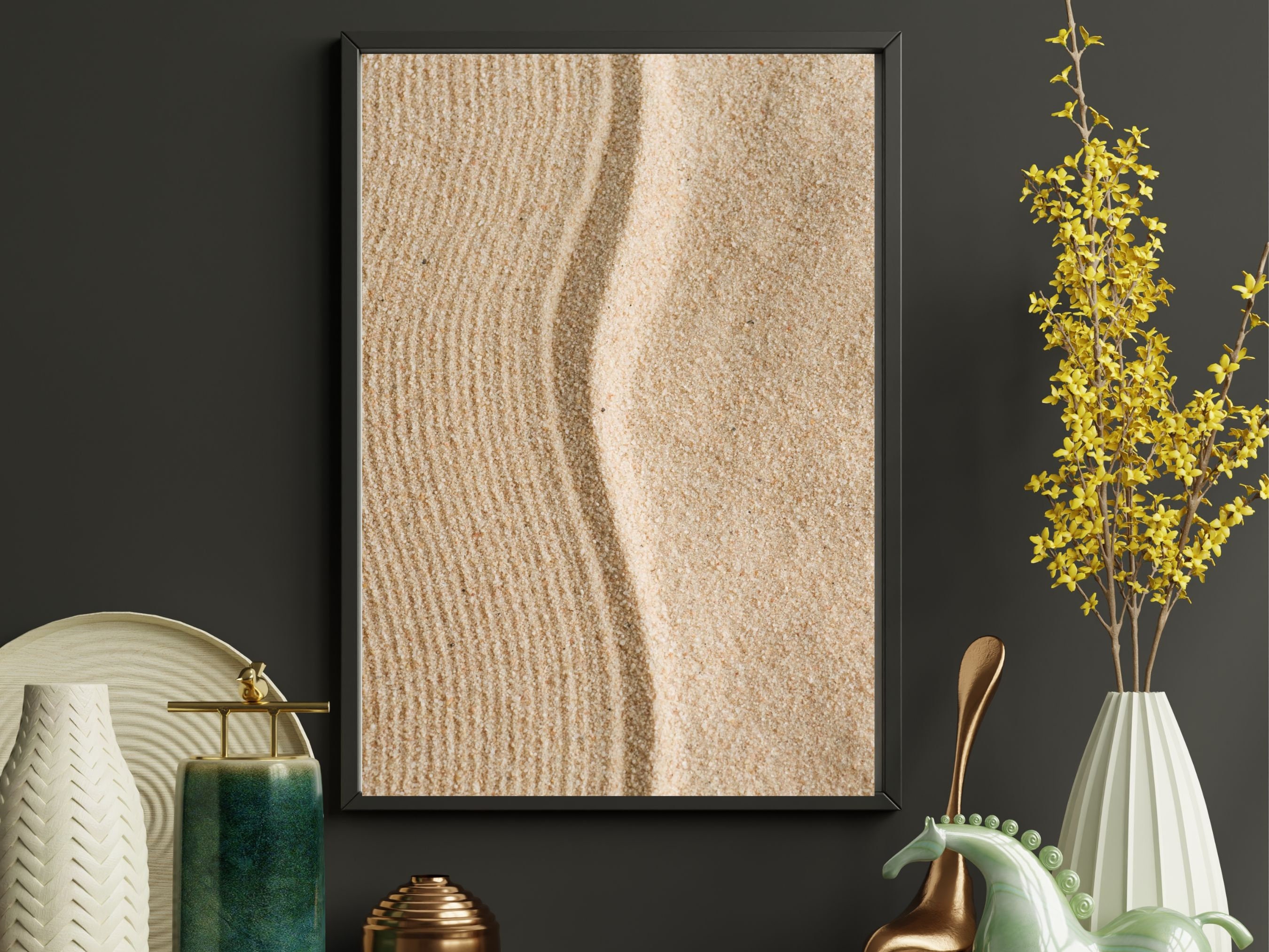 Textured Sand Wall Art Brown Sand Digital Print Beige Sand - Etsy