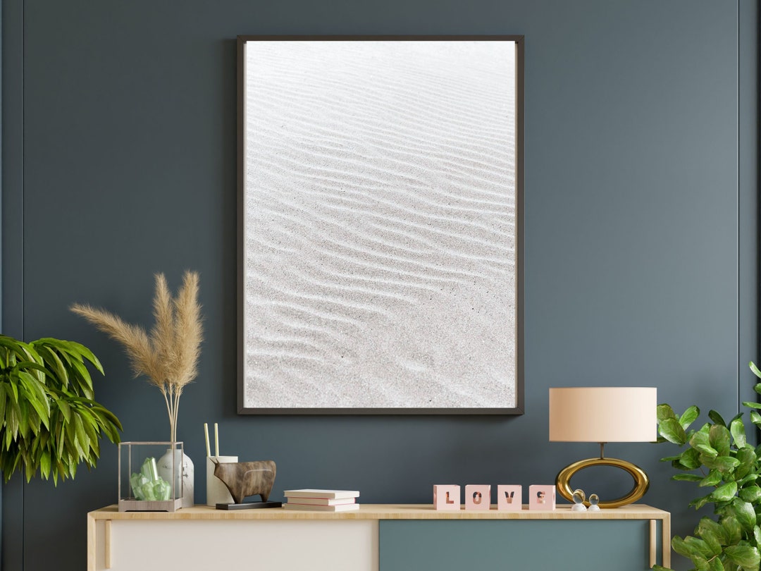 Textured Sand Wall Art, White Sand Digital Print, White Sand Art, Beach ...