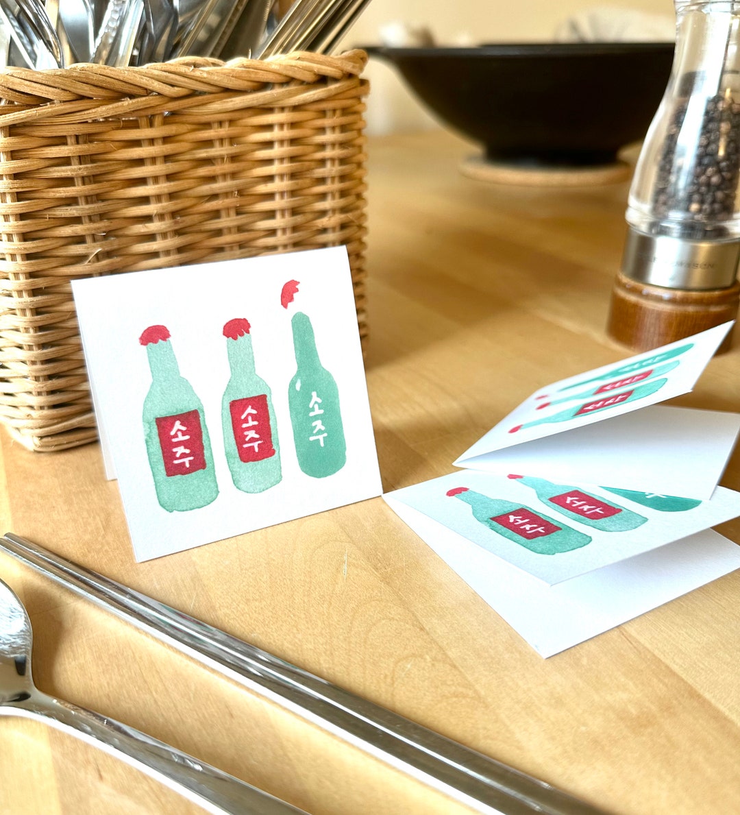 Soju Card 3 Cards - Etsy