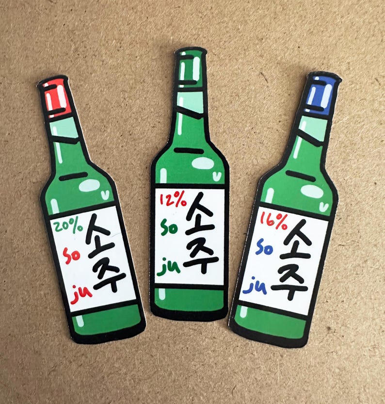 Soju Stickers (singles) - Etsy