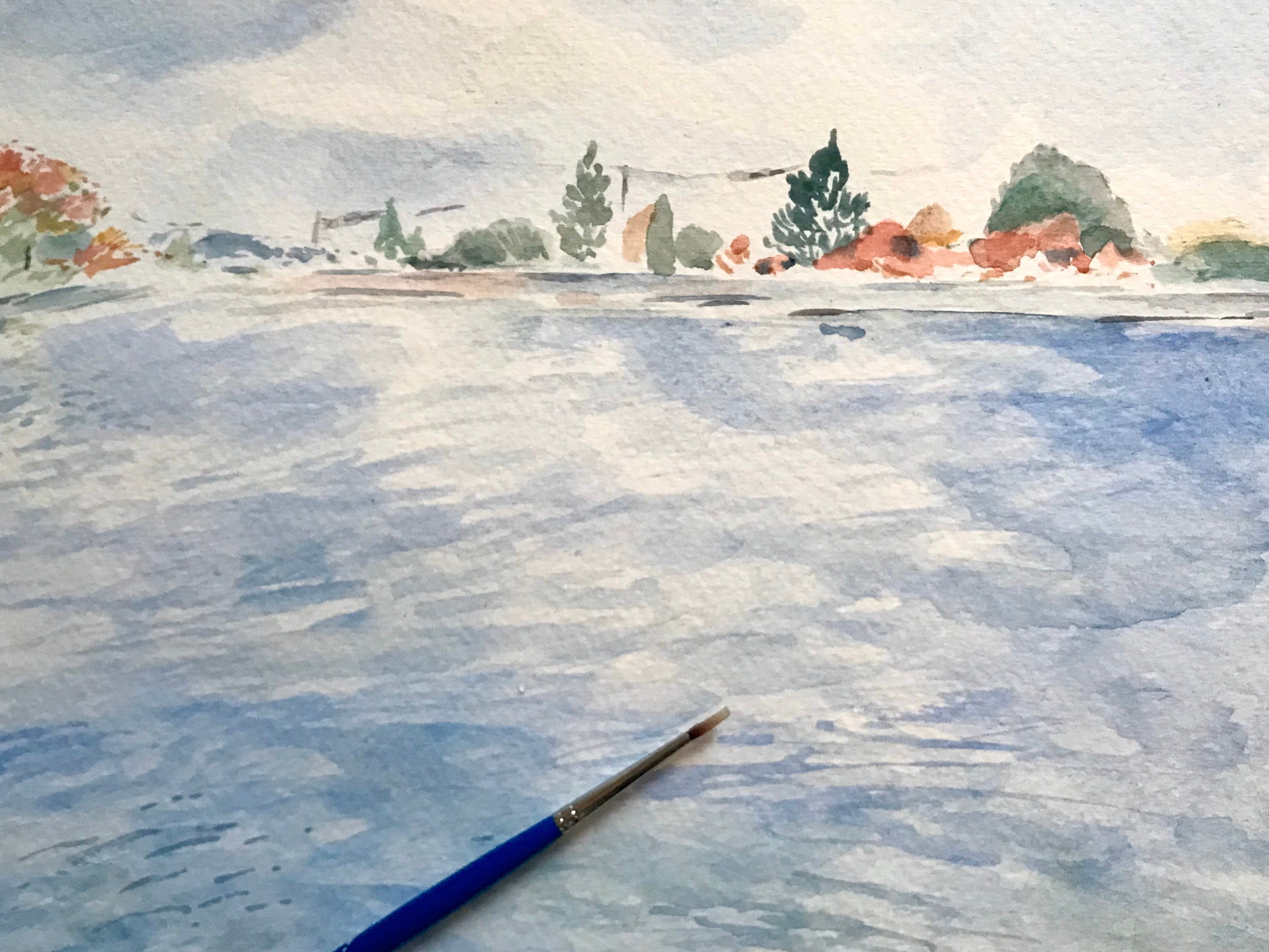 Mount Tabor - Original Art - Reservoir Art - Oregon Art - Portland Art ...