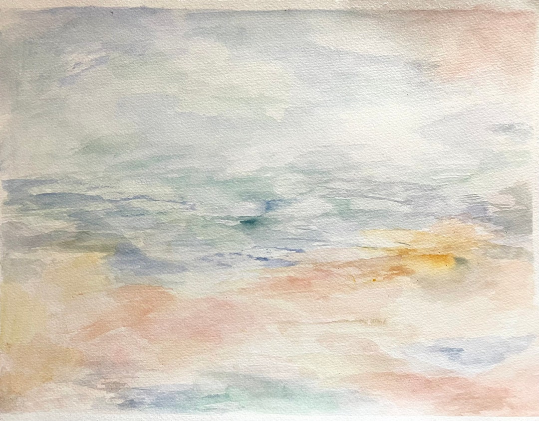 SALE - Abstract Watercolor - Oregon Art - Abstract Wall Art - Original ...