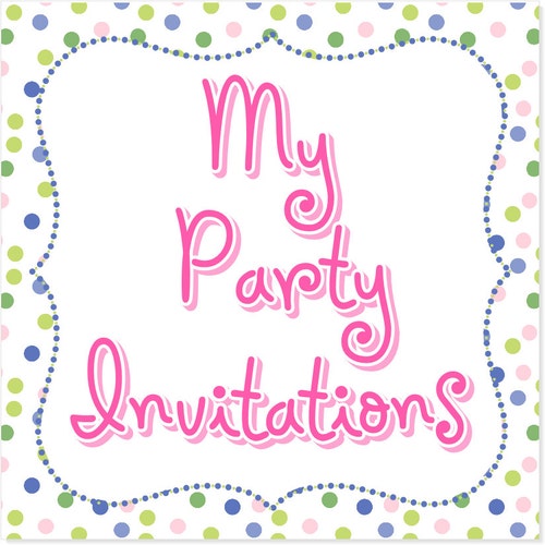 MyPartyInvitations - Etsy