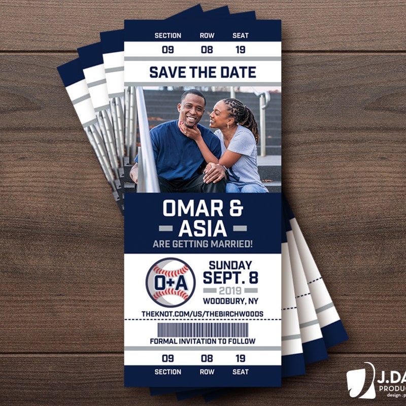 Ticket Save the Date - Etsy