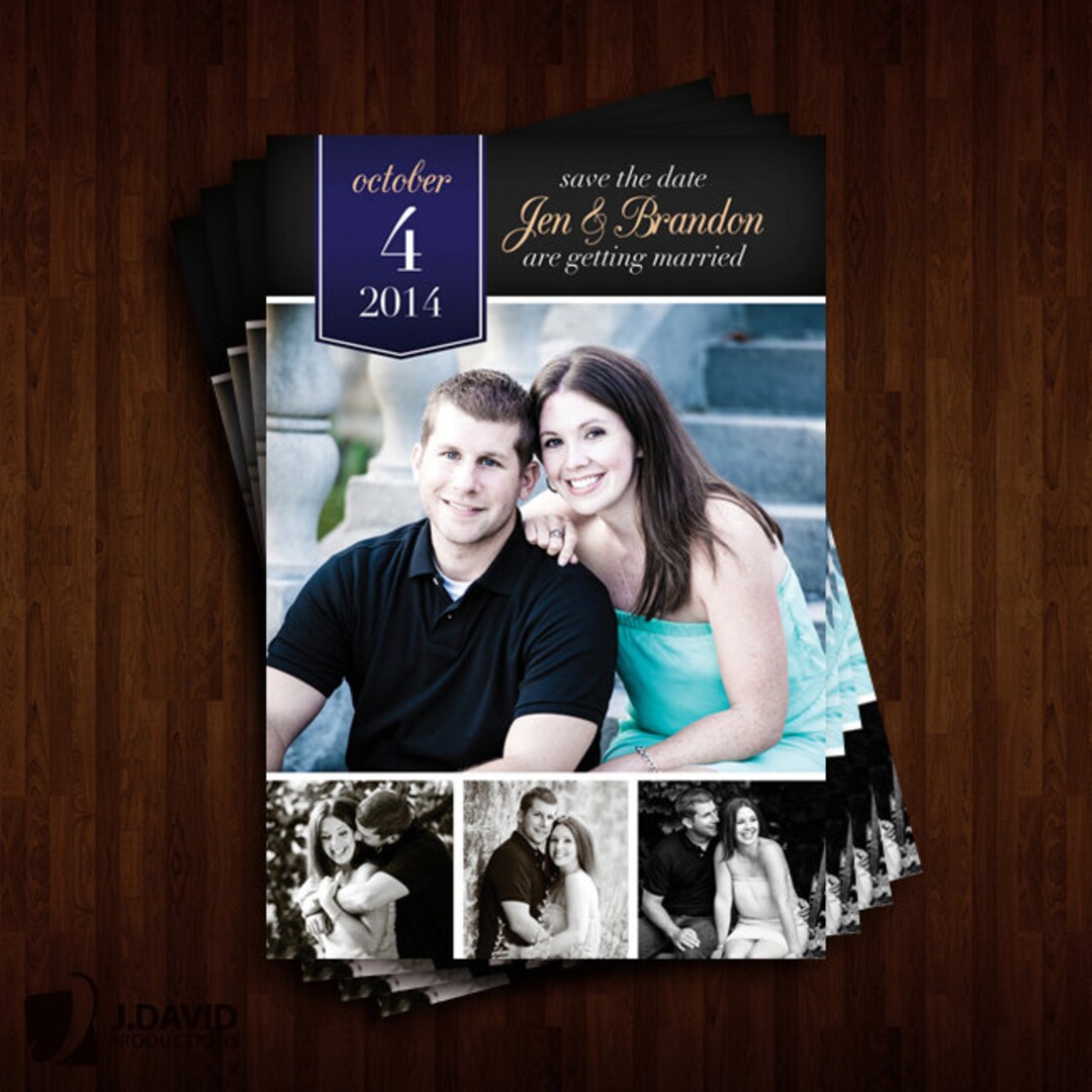 Collage Save the Date Invitation - Etsy