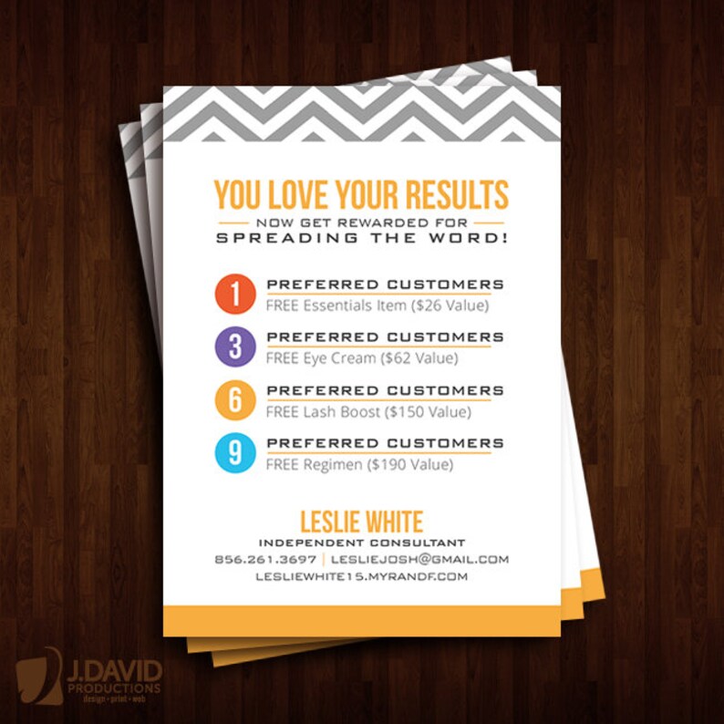 Rodan Fields Business Referral Cards Preferred Customers | Etsy