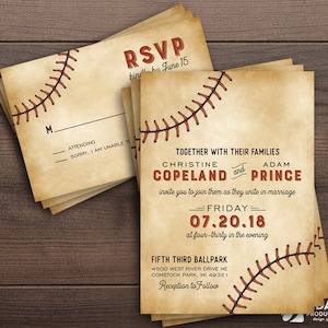 Baseball Wedding Invitation - Etsy
