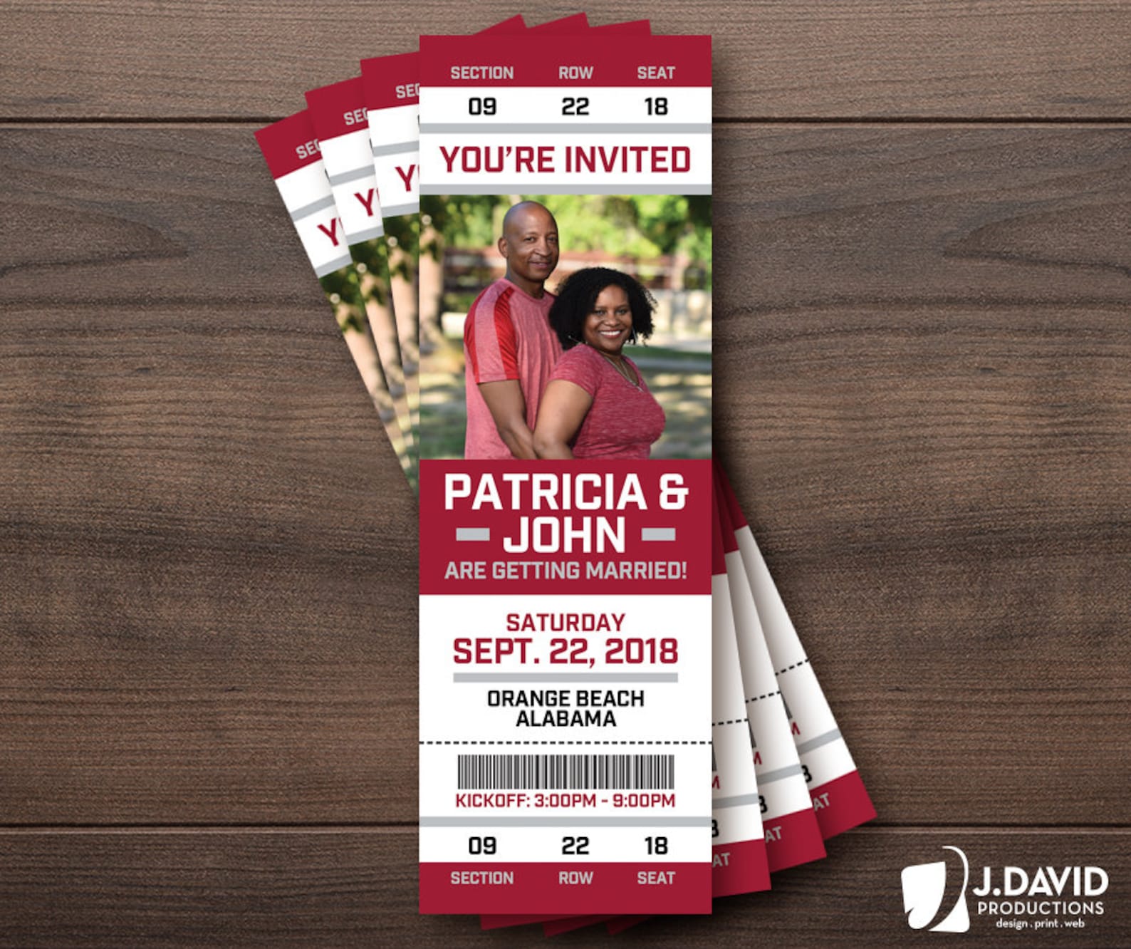 Football Fan Favorite Sports Ticket Custom Invitation Save | Etsy