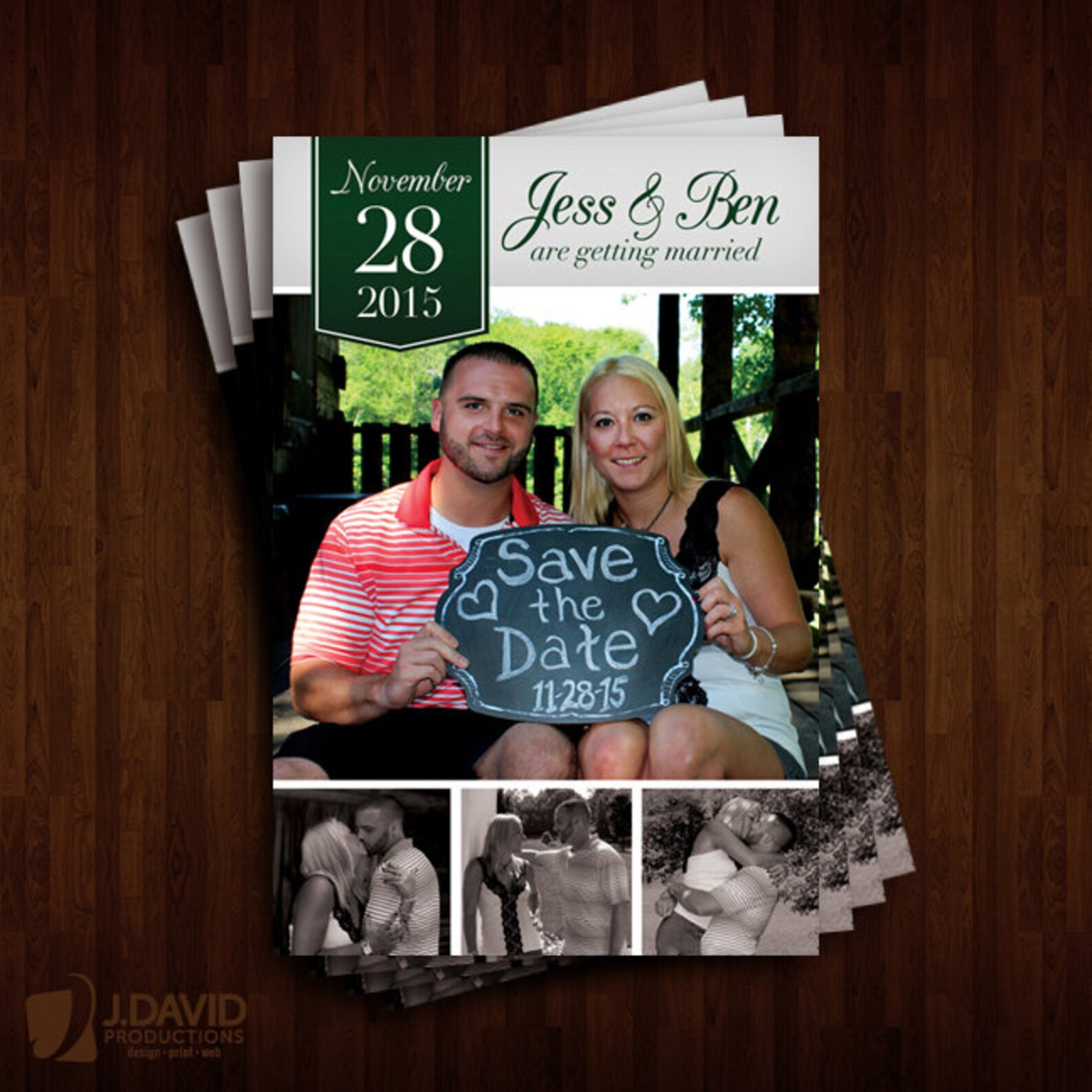 Collage Save the Date Invitation | Etsy