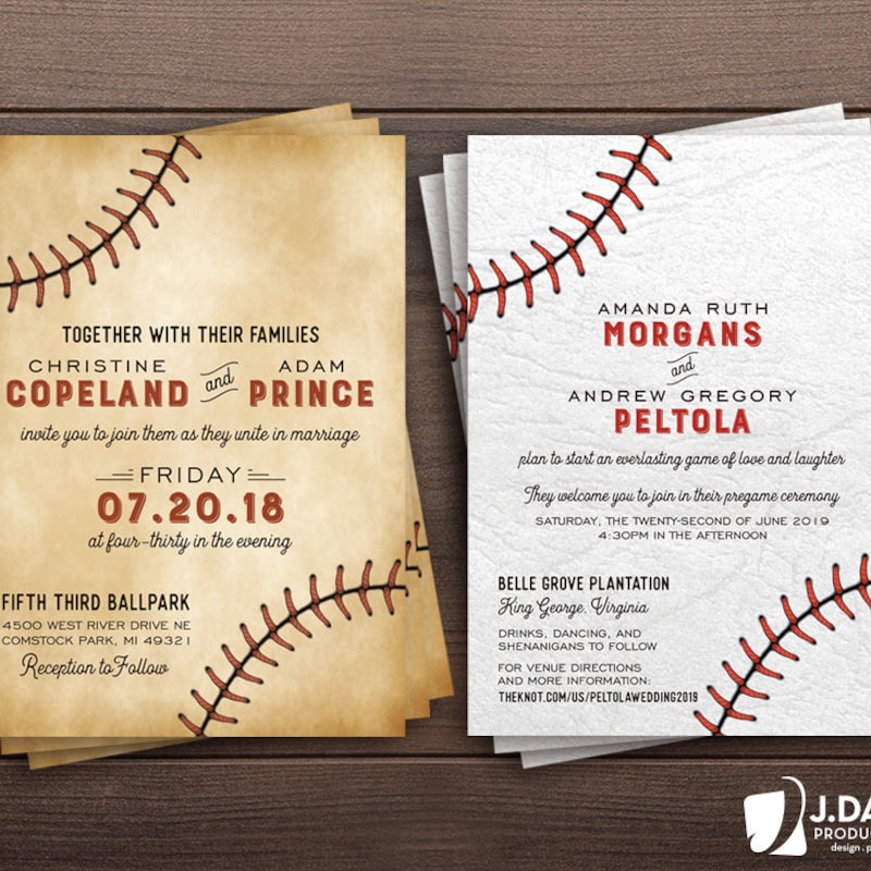 Baseball Wedding - Etsy