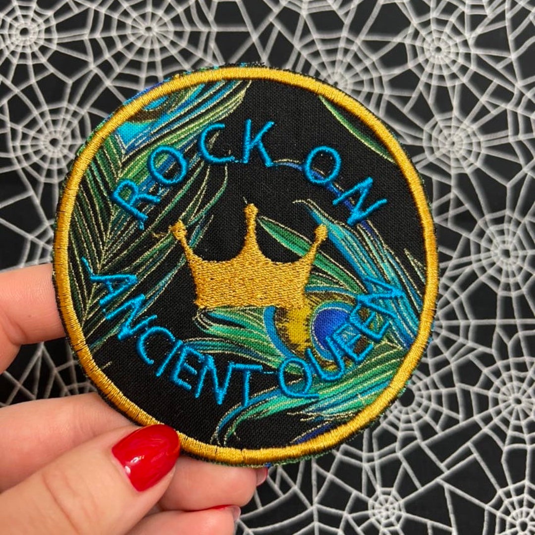 Rock on Ancient Queen Embroidered Patch - Etsy