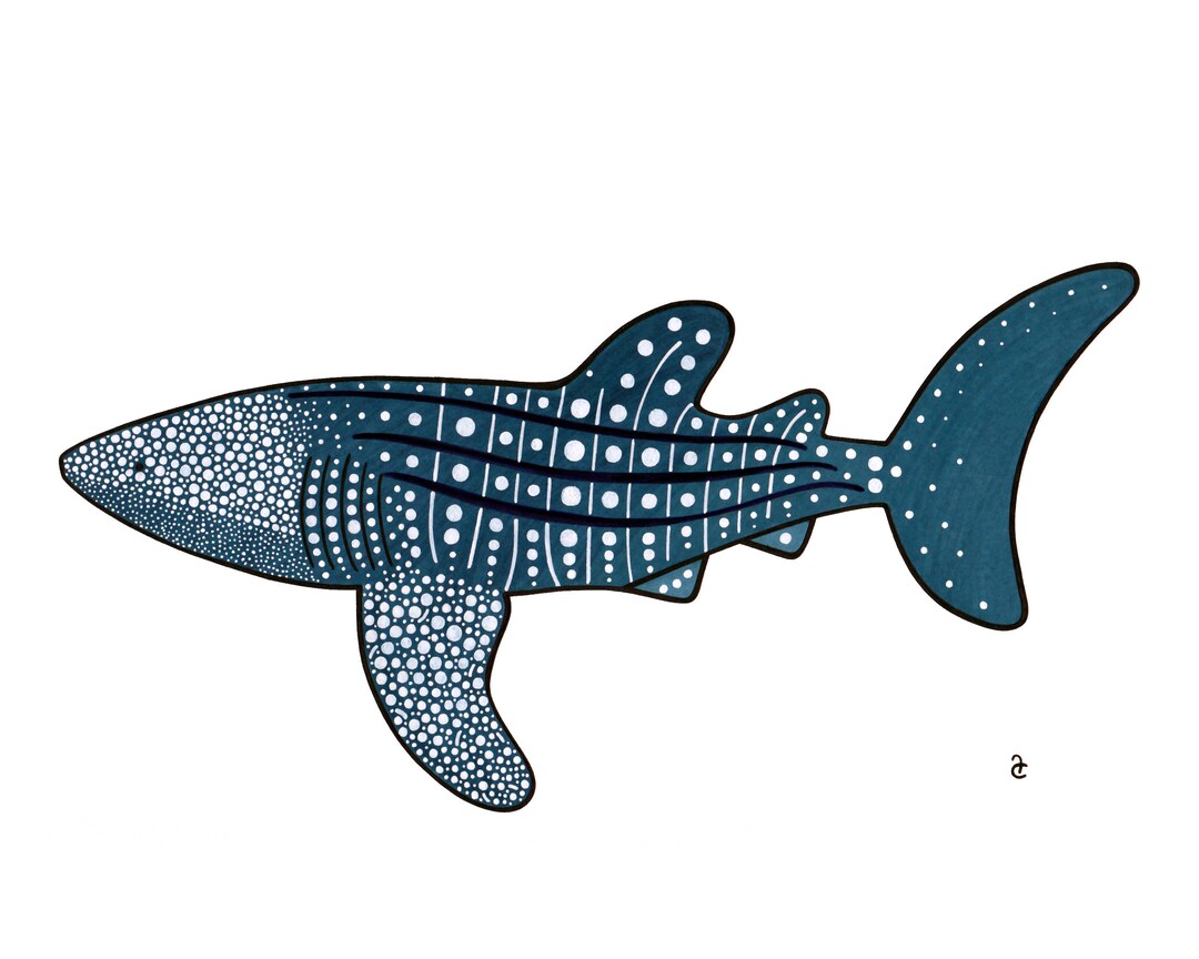 Whale Shark Wander - Ocean - Animal Print - Nursery - Wall Decor - Gift ...