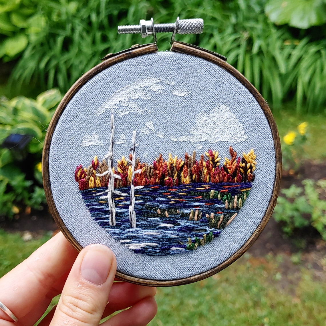 Custom Landscape Embroidery - Etsy