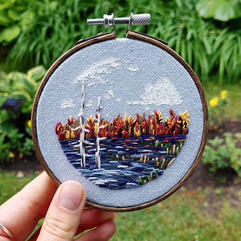 Custom Landscape Embroidery - Etsy