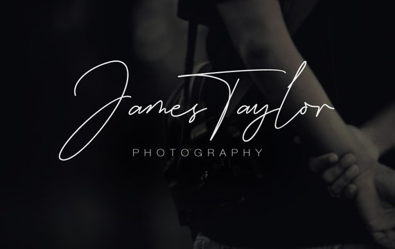 Handwritten Signature Logo Script Signature Photography Logo | Etsy