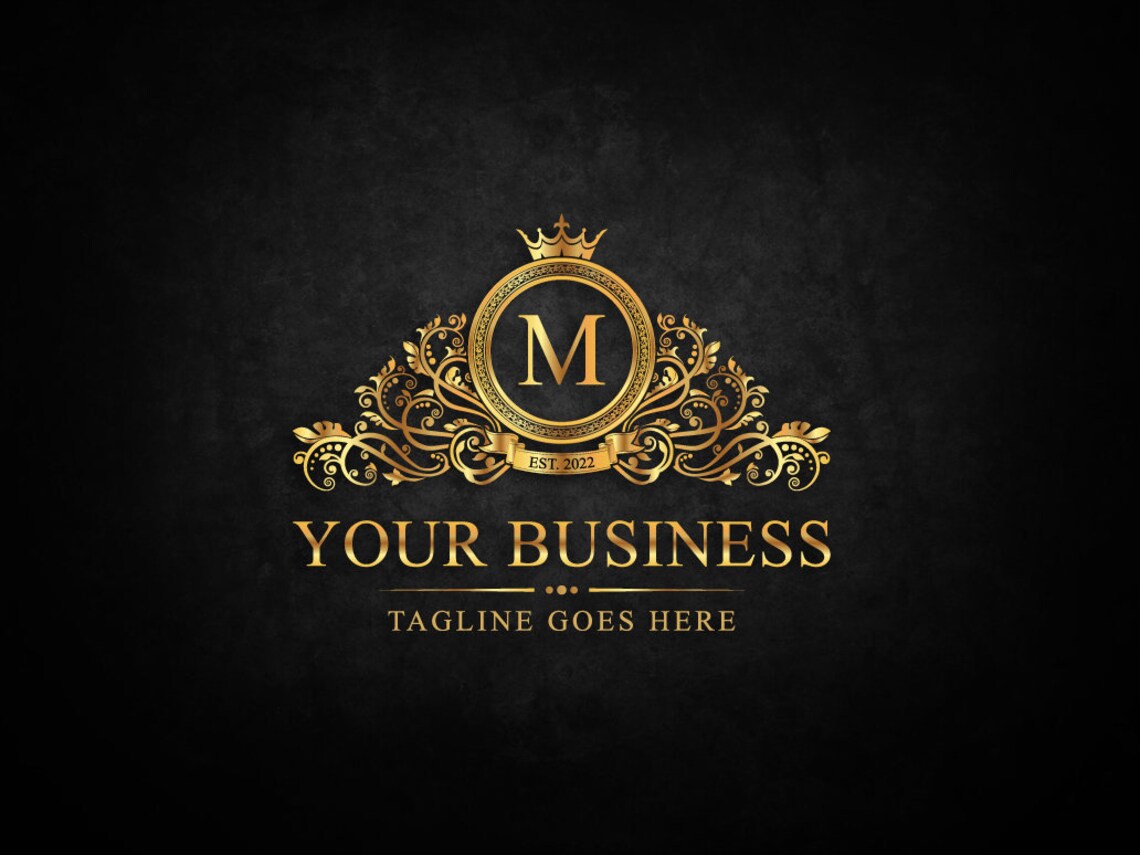 Premade Luxury Gold Logos - Elegant Logo - Luxury Logo - Royal Brand ...