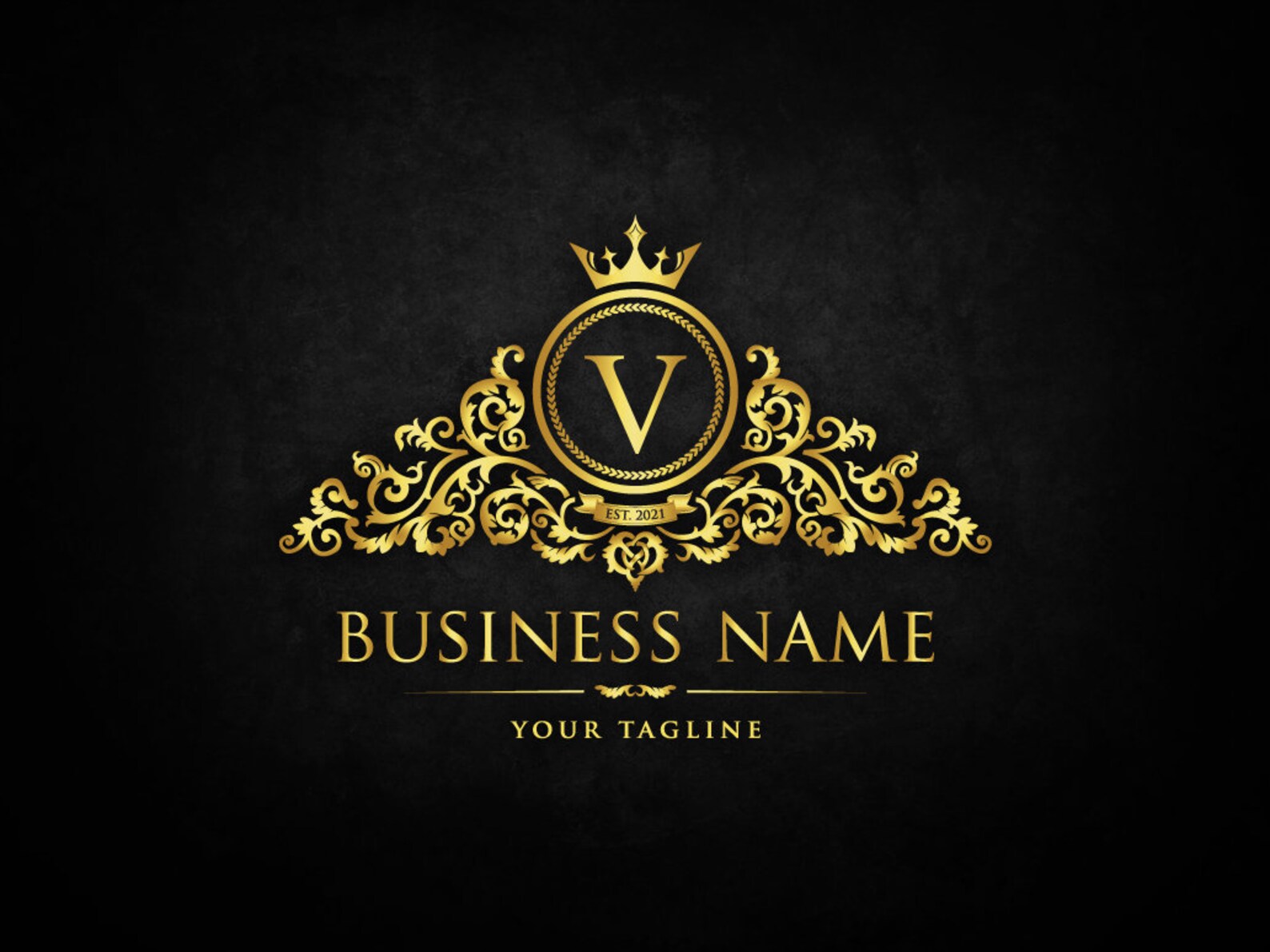 Premade Luxury Gold Logos - Elegant Logo - Luxury Logo - Royal Brand ...