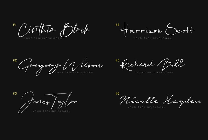 Handwritten Signature Logo, Script Signature, Photography Logo ...