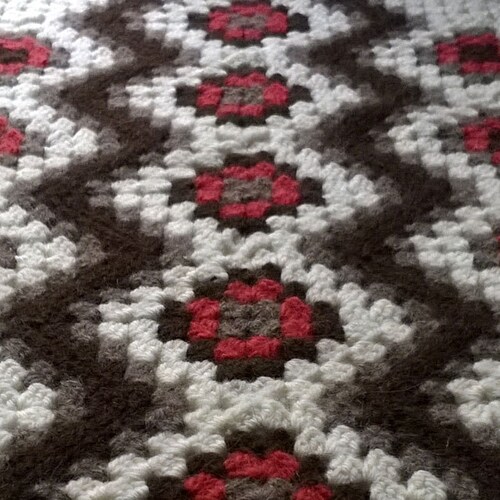 CROCHET PATTERN: Diagonal Granny Square Baby Blanket | Etsy