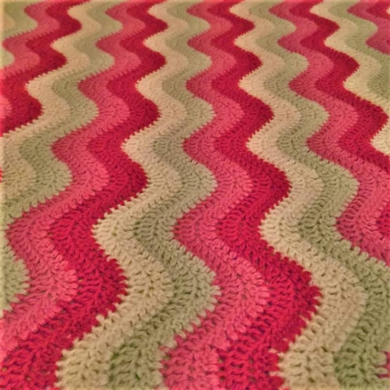 CROCHET PATTERN and CHART: Smooth Ripple Baby Blanket - Etsy