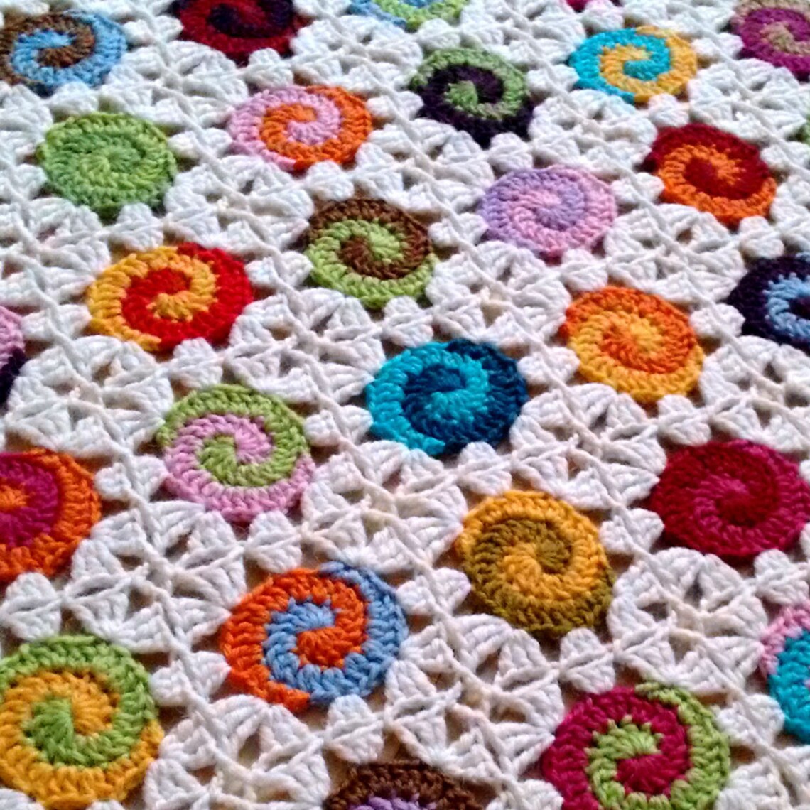 CROCHET PATTERN and CHART: Swirl-2 Baby Blanket - Etsy
