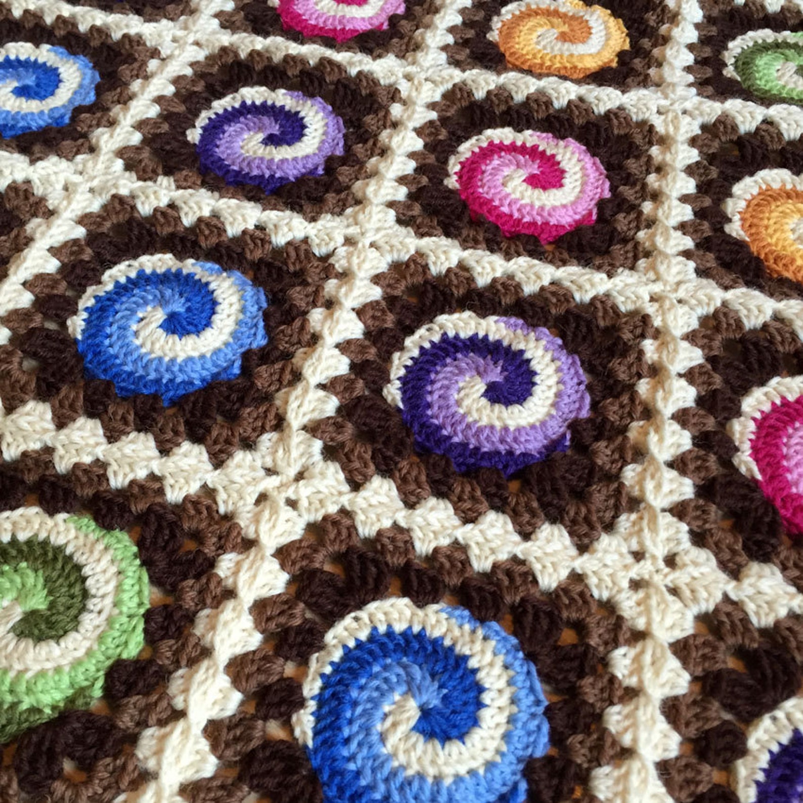 CROCHET PATTERN and CHART: Swirl-3 Baby Blanket - Etsy