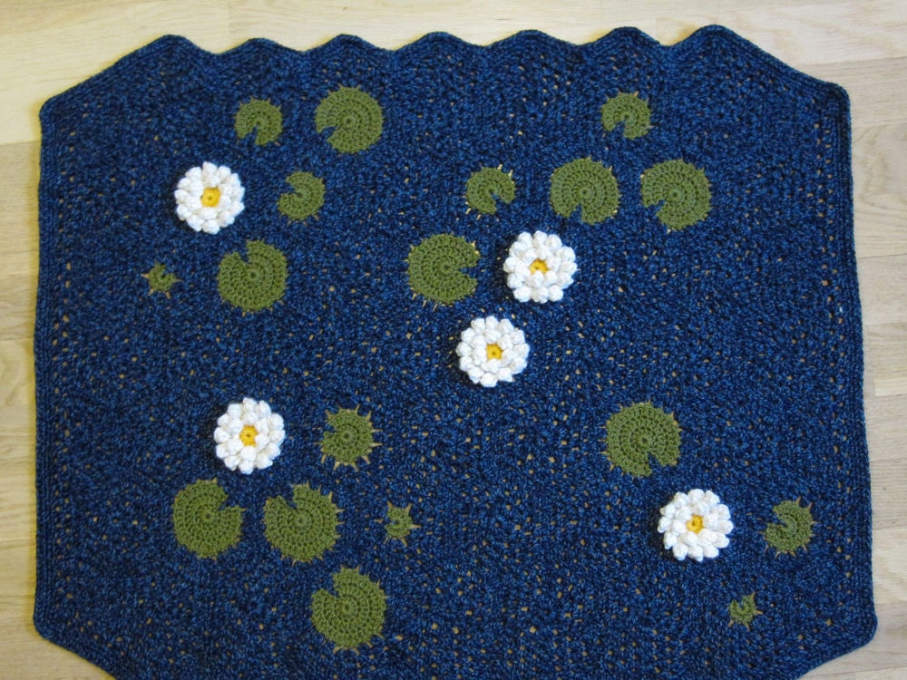 CROCHET PATTERN: Water Lily Pond Baby Blanket - Etsy