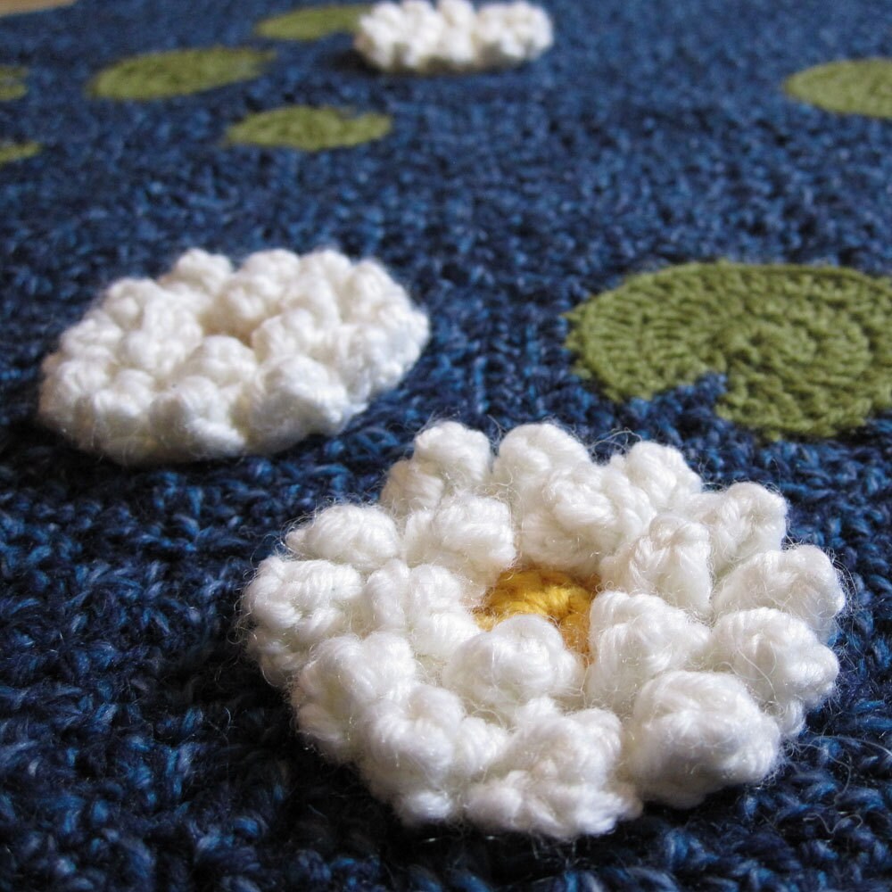 CROCHET PATTERN: Water Lily Pond Baby Blanket - Etsy